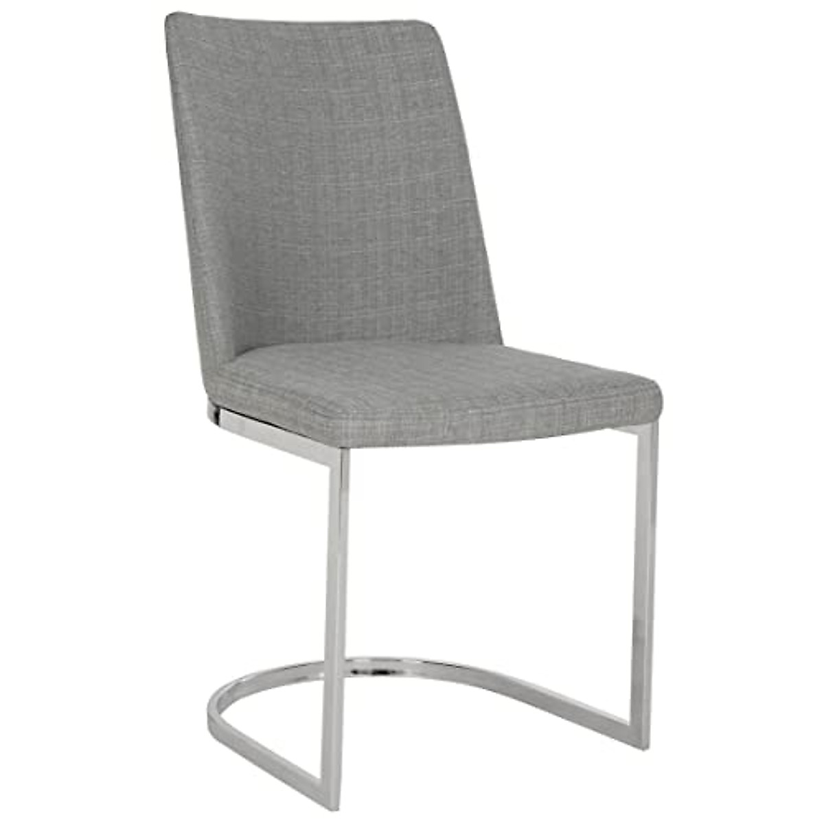 Safavieh Home Collection Parkston Linen Grey Glam Side Chair (Set of 2)