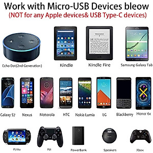 Extra Long USB Micro Cable 16ft, PS4 Controller Charger Charging Cable Braided Android Fast Charger Cord Compatible for Xbox One PS4 Controller Samsung S7/S6/S5,Fire HD Tablet,Fire HD Tablet,Camera