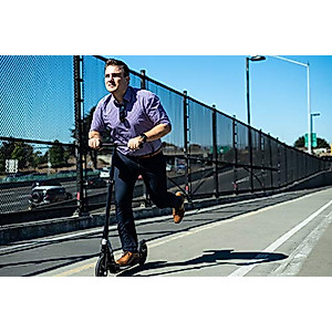 CITYGLIDE C200 Kick Scooter for Adults, Teens - Foldable, Lightweight, Adujustable - Carries Heavy Adults 220LB Max Load (Teal)