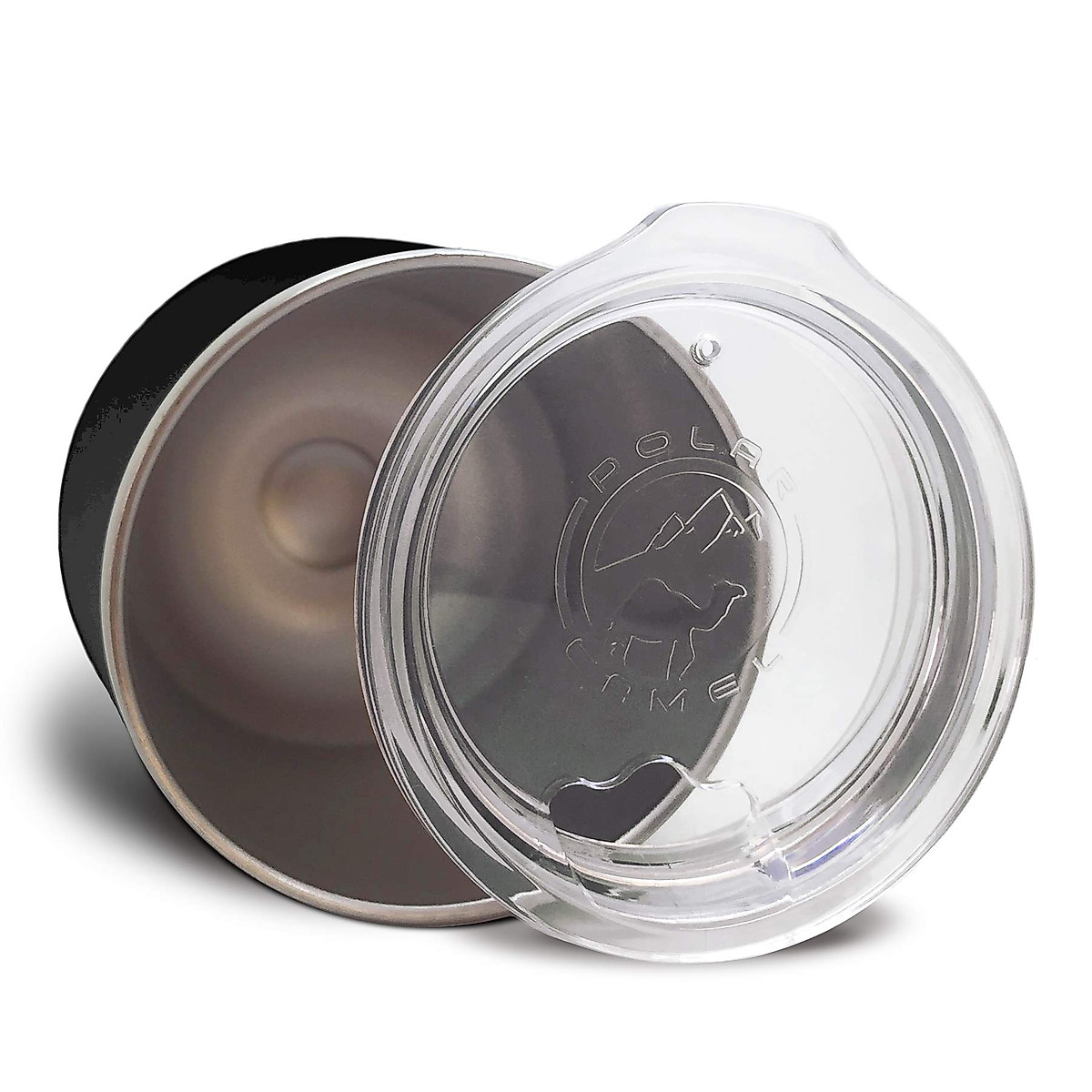 LaserGram Double Wall Stainless Steel Wine Glass Tumbler, Compass Rose, Personalized Engraving Included (Black)