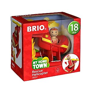 Brio Rescue Helicopter Preschool Toy