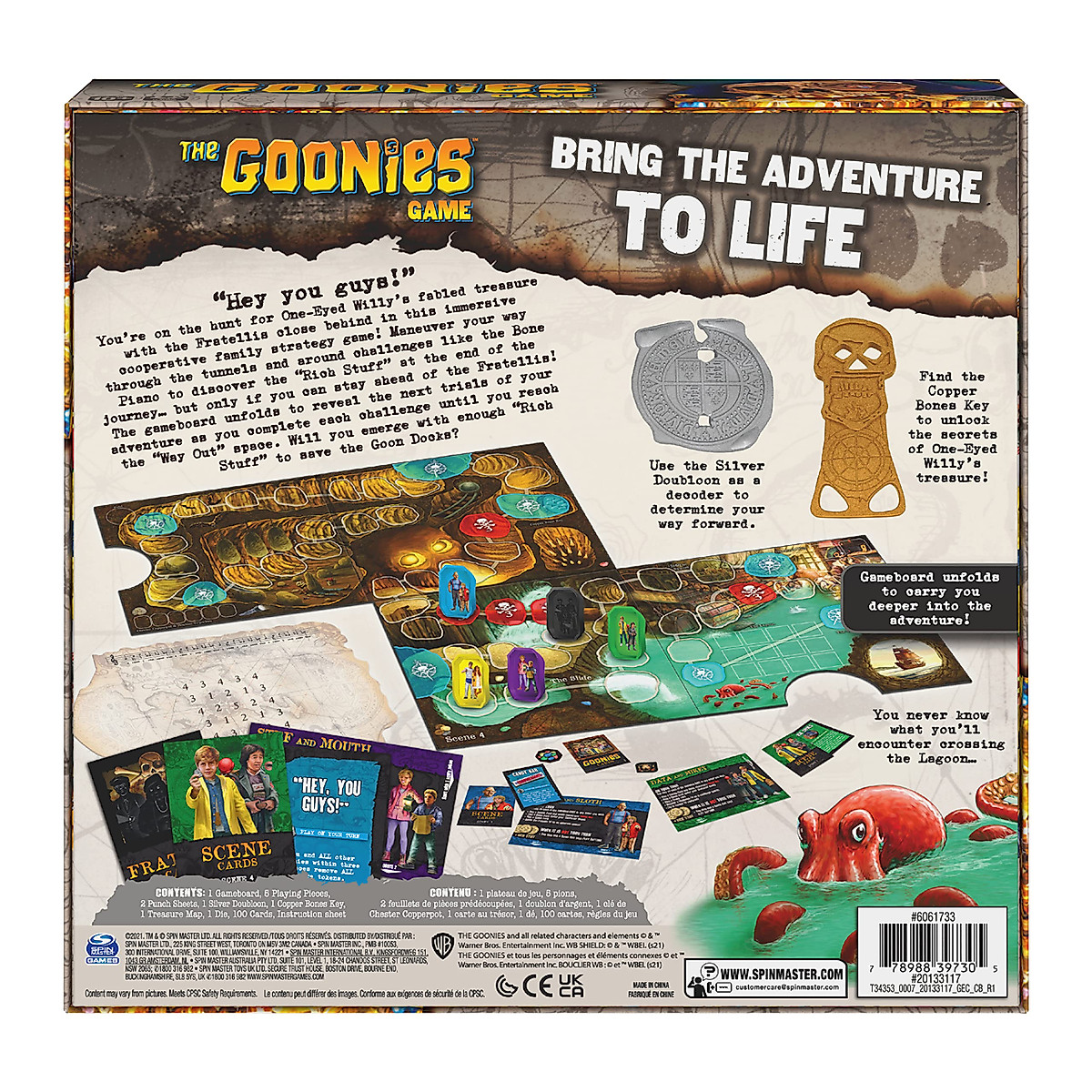Goonies, The Goonies Game Retro Vintage 80’s Family Movie Board Game, for Kids Aged 10 and up
