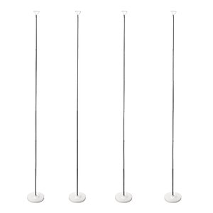 Voircoloria Balloon Stand Kit Set of 4, Adjustable Height Balloon Column Kit for Floor with Metal Telescopic Pillar for Table Graduation Birthday Baby Shower Gender Reveal Party Decorations