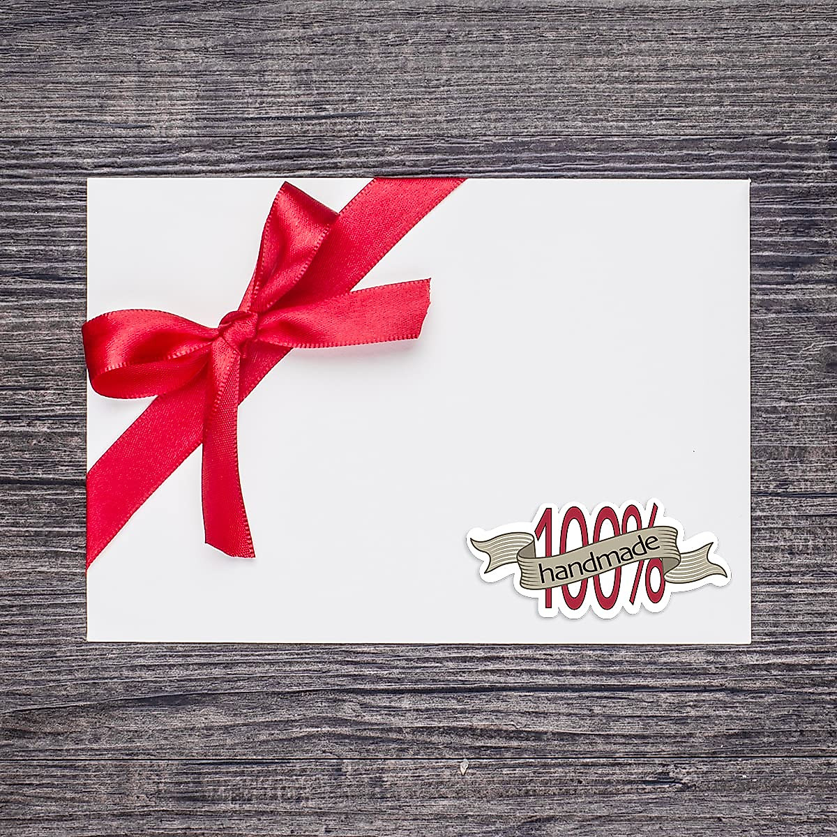 Wailozco 100% Handmade Stickers,Thank You Stickers,Handmade Stickers,Small Shop Stickers,Envelopes Stickers for Small Business, Online Retailers,Handmade Goods,500 Labels Per Roll