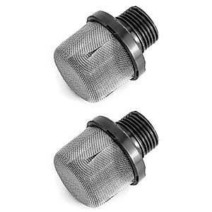 QWORK Airless Paint Sprayer Inlet Strainer, 2 Pcs 3/4 Inch Replacement Inlet Strainer Screen for Airless Paint Spray Gun