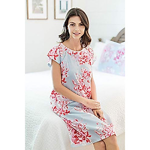 Gownies Designer Hospital Patient Gown, 100% Cotton, Hospital Stay (L/XL Size 10-16, Mae)