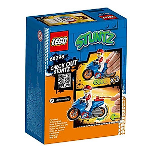 LEGO 60298 City Stuntz Rocket Stunt Bike Set with Flywheel-Powered Toy Motorbike & Rocket Racer Minifigure, Gifts Boys and Girls 5 Plus Years Old