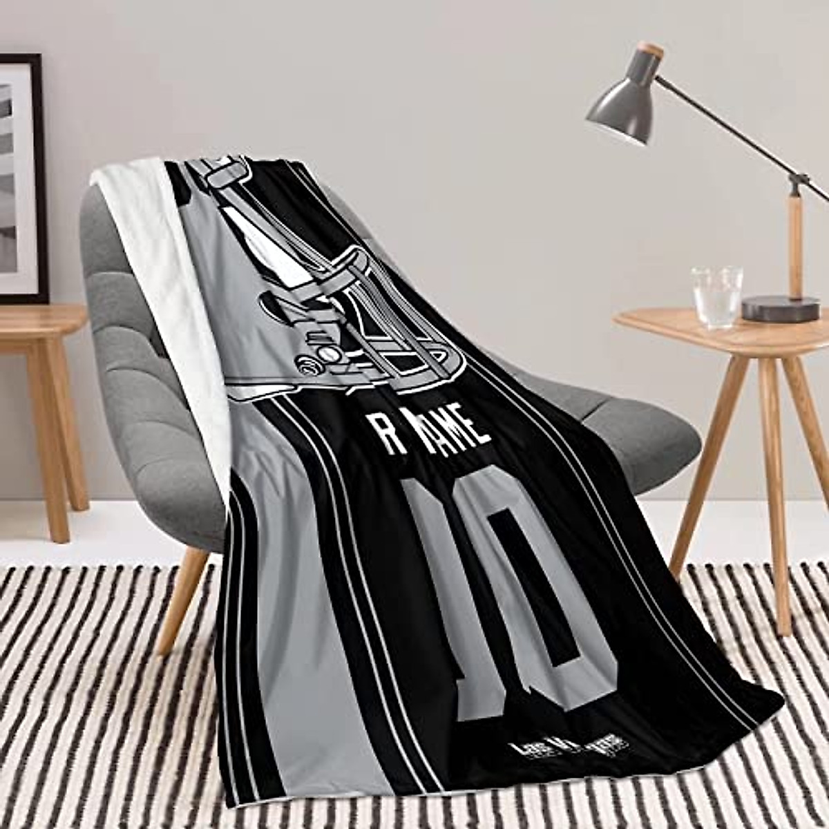 ANTKING Plush Throw Blanket Las Vegas Custom Any Name and Number for Men Women Youth Gift