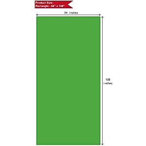 Lime Green Plastic Tablecloths 2 Pack Light Green Disposable Table Covers 54 x 108 Inch Shower Party Tablecovers PEVA Fruit Green Table Cloths for Birthday Wedding Parties 8 ft Rectangle Table Use