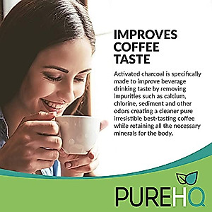 PUREHQ Ninja Water Filter for Ninja Dual Brew Coffee Maker - Compatible with DualBrew Pro CFP201 CFP301 CFP307 CFP451CO - Includes Filter Holder and 3 Pack of Charcoal Water Filters