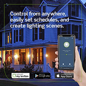 Leviton DW3HL-1BW Decora Smart Wi-Fi Plug-in Dimmer, Works with Amazon Alexa, No Hub Required, 1-Pack, White