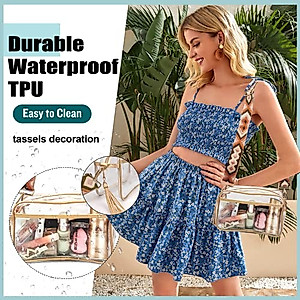 XSUIOY Clear Crossbody Bag Stadium Approved Clear Purse Bag for Women with Adjustable Strap Clear Stadium Bag for Concerts Sports Events Festivals(yellow)