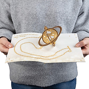 Harry Potter Time Turner Pop-Up Birthday Greeting Card - If I had a Time-Turner, We Could Celebrate Over and Over - Handcrafted Pop Up Card Gift - For Kids, Teens & Adults - 5 x 7