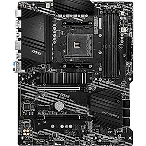 MSI B550-A PRO ProSeries Motherboard (AMD AM4, DDR4, PCIe 4.0, SATA 6Gb/s, M.2, USB 3.2 Gen 2, HDMI/DP, ATX)