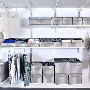 GRANNY SAYS Bundle of 2-Pack Closet Hanging Organizer & 3-Pack Rectangle Storage Bins