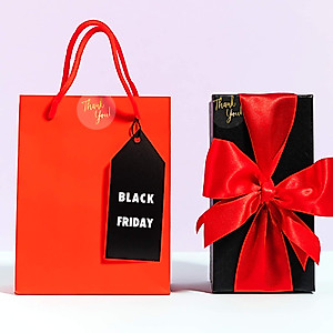 Thank You Stickers ,1" Thank You Stickers,Transparent Labels, Gold Foil Thank You Stickers Roll for Business, Bubble Mailers, Packaging Bags, Envelopes, Sealing and Decoration, 500 Labels Per Roll