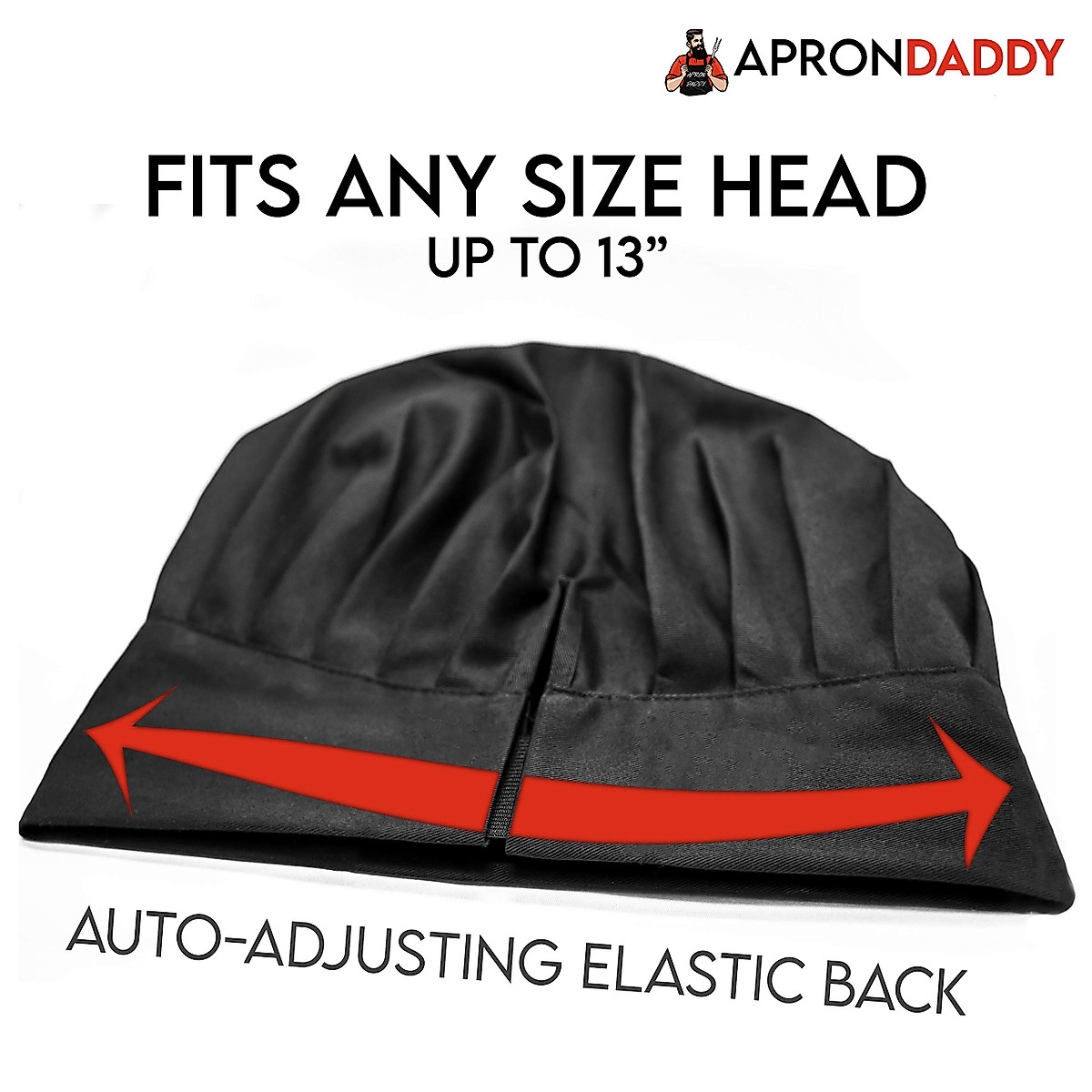 Personalized Apron and Chef Hat Set - Adjustable 1 Size Fits up to3XL - Custom Add A Name Apron for Men and Women - Cooking Gift (Professional Knife Design)