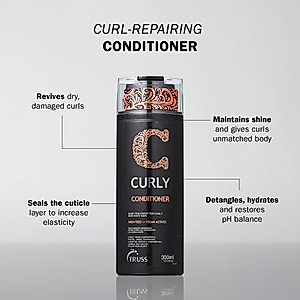 Truss Keratin Repair Conditioner, 300ml, Unisex, Intensive Repair for Damaged Curls