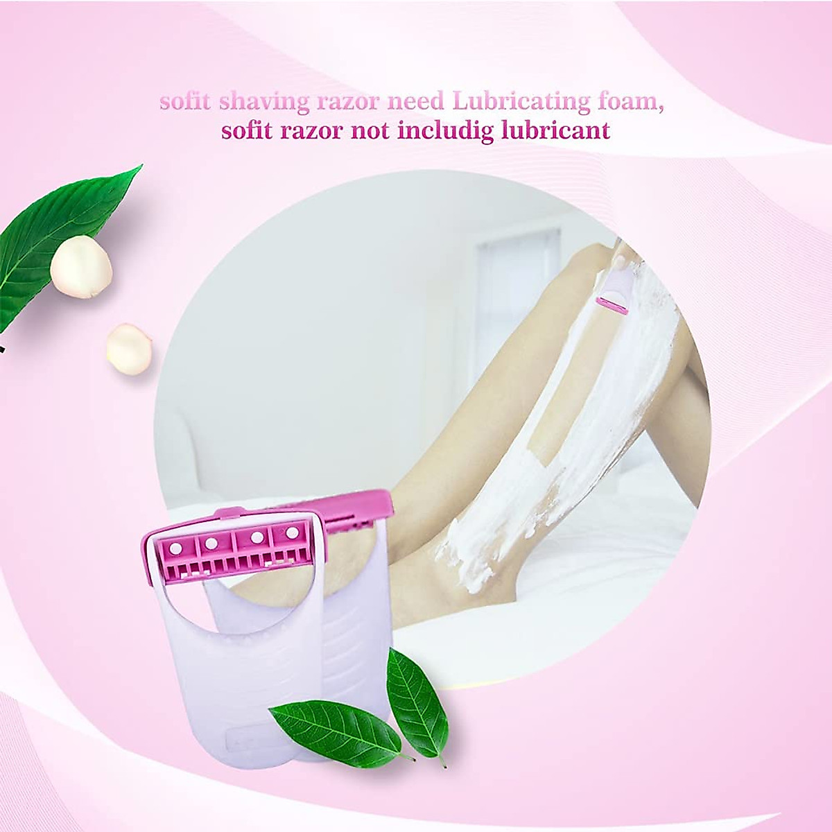 Disposable Blade Razor 20 PCS with individed pack, unisex dry/wet use hair removal, Safety Hygiene Protable