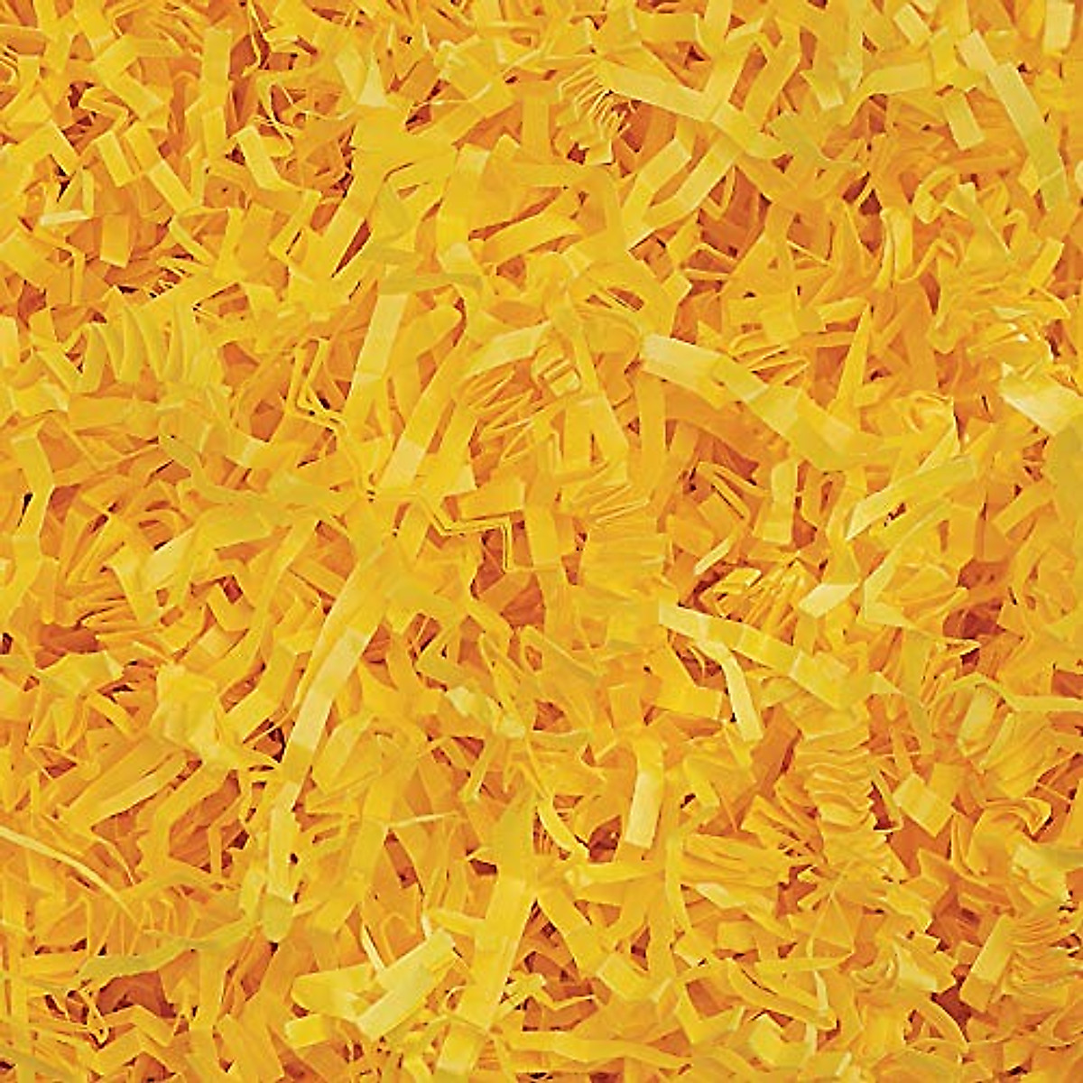 MagicWater Supply Crinkle Cut Paper Shred Filler (1 LB) for Gift Wrapping & Basket Filling - Yellow