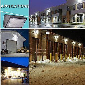 1Pack-Dusk to Dawn 180W LED Wall Pack Light Fixture, 25200LM 1500W HPS/HID Equivalent,100-277V, 5000K Daylight Commerical/Industrial Outdoor Security lighting, Waterproof for Entrance,Warehouse