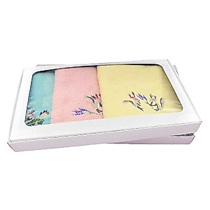 Imabari Towel Ezo-risu Monogatari Towel Handkerchief Hand Towel 10.6" x 10.0" - Made in Japan (3 Color Set)
