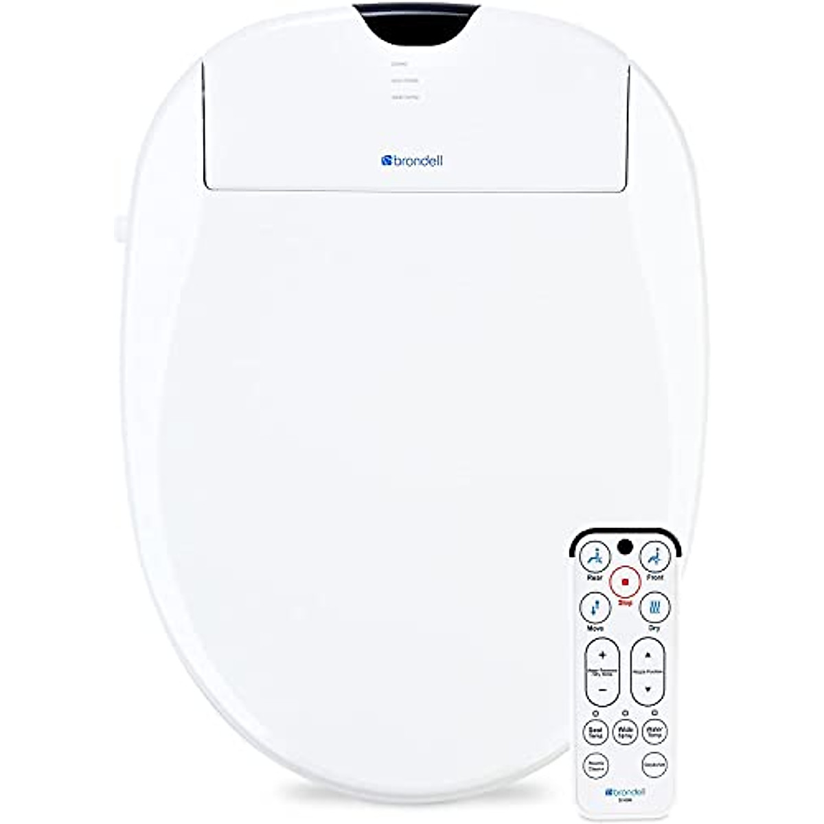 Brondell S1000-EW Swash 1000 Advanced Bidet Elongated Toilet Seat, White