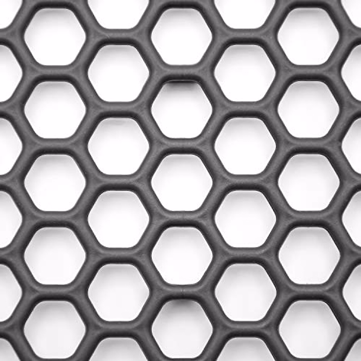 Spectrum Diversified Hexa in-Fridge Large Refrigerator Bin for Storage and Organization of Fruit Vegetables Produce and More, 8.5 x 6 x 4.25, Clear/Dark Gray