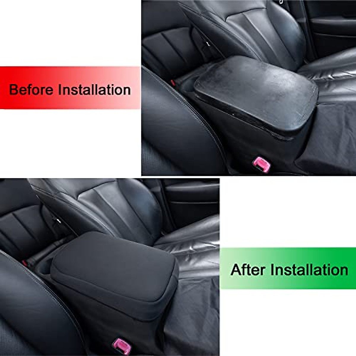 JDMCAR Center Console Cover Compatible with 2005-2015 Toyota Tacoma Accessories Anti-Scratch Armrest Cover Arm Rest Box Lid Cover Protector