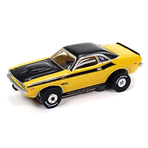 Auto World Thunderjet Mr. Norm's Grand Spaulding Dodge - 1970 Dodge Challenger T/A (Yellow) HO Scale Slot Car