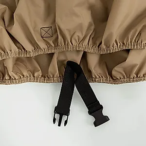 Tempera Outdoor Dining Set Cover for Outside Table and Chair, Rectangle Patio Table Covers for Outdoor Furnitures, Anti-Fading, Windproof, 90'' L x 60''W x 27.8''H, Taupe