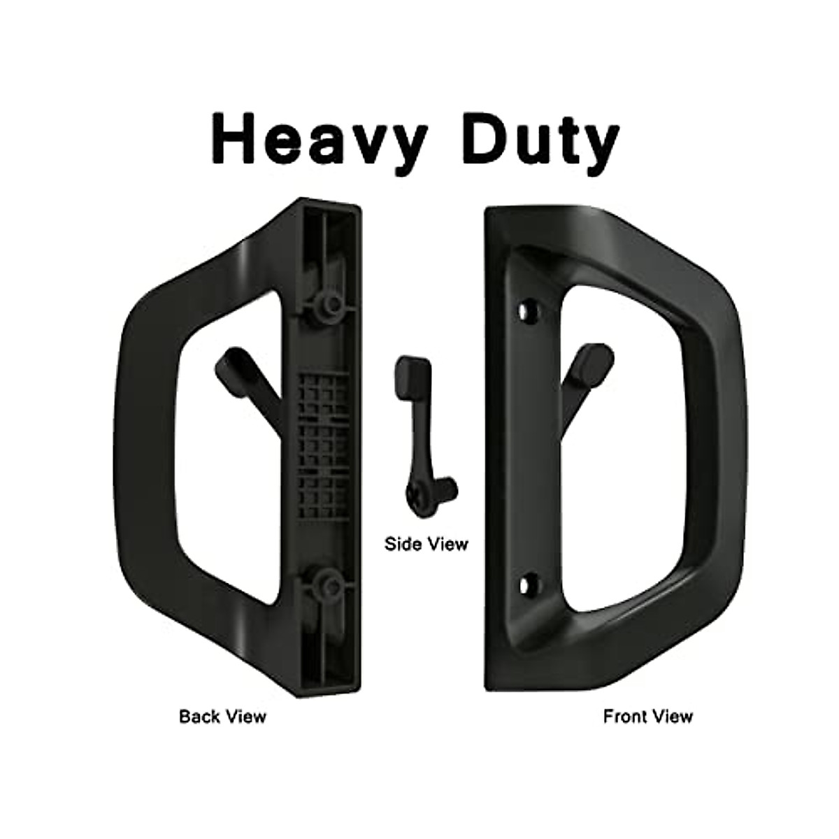 EASILOK Sliding Door Handle Set with Key Cylinder & Mortise Lock, Patio Door Handle Replacement Fits Door Thickness from 1-1/2" to 2-4/25",3-15/16''Screw Hole Spacing