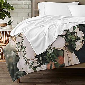 MMAOLP Custom Blanket with Photos Customized Blanket Personalized Flannel Throw Blankets for Adult Kid Birthday Christmas Halloween Fathers Mothers Valentines Day Gift 4 Sizes