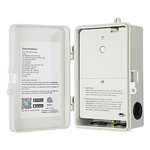 DEWENWILS Pool Timer, WiFi Timer Switch, Heavy Duty 40A 120-277 VAC 2HP, Compatible with Smart Phone, Alexa, Google Assistant, ETL Listed Milky