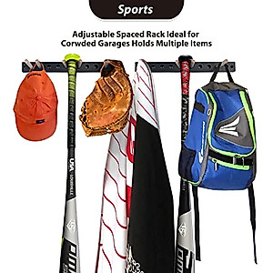 Ski Wall Rack Snowboard Wall Mount Storage Rack Holds 5 Pairs of Skis & Skiing Poles or Snowboard, for Home and Garage,2 Set