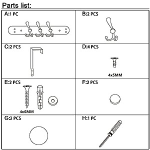 C&AHOME Over The Door Hooks - 10 Hooks Over Door Hanger Racks,Over Door Coat Rack for Hanging Clothes Hat Towel, Heavy Duty Black Over The Door（Stainless Steel）