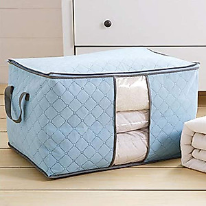 FRIDG frigidssm Home Stackable Clothes Quilts Pillows Luggage Packing Bedding Organizer Folding Storage Bag Box Orange