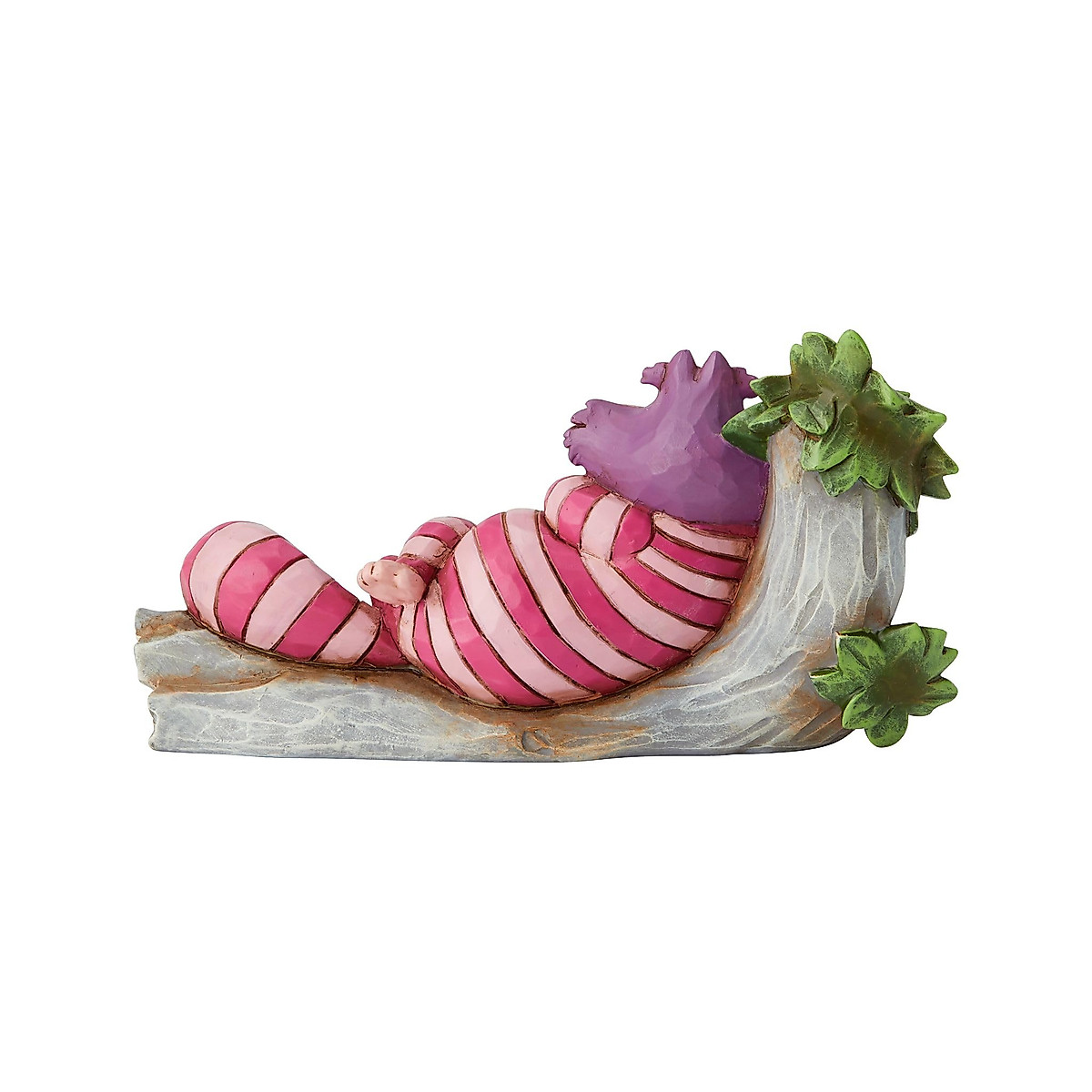 Enesco Disney Traditions by Jim Shore Alice in Wonderland Cheshire Cat on Tree Figurine, 2.72 Inch, Multicolor