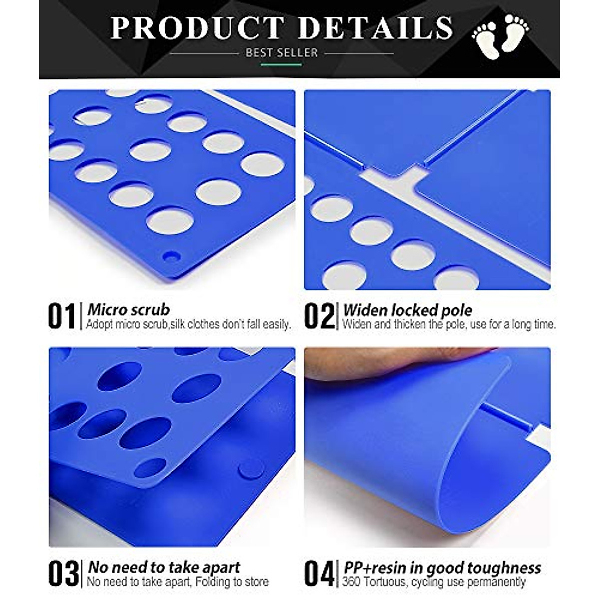 BoxLegend Shirt Folding Board Shirt Folder Clothes Folder T Shirt Folding Board Shirt Folder Board Kids Clothes Folding Board Folding Clothes Board Laundry Folding Board Easy and Fast(Green&Blue)