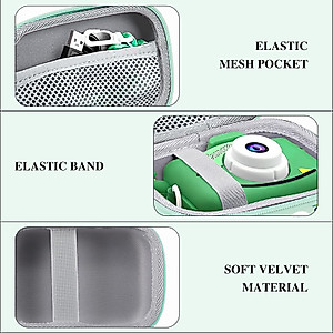 Leayjeen Kids Camera Case Compatible with Goopow/Mgaolo/HOOMOON/Hangrui Kids Camera Toys and Children Digital Video Camcorder Camera,Best Easter Birthday Festival Gift -Green Dinosaur(Case Only)