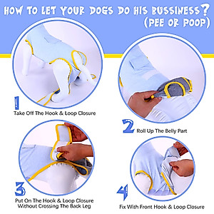 ROZKITCH Dog Surgery Recovery Suit, Onesie Breathable Abdominal Wound Skin Problems, Puppy Cone Collar Alternative, Anti Licking Professional Surgical Recovery Costume After Spay, No Harassment