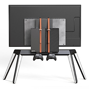 FITUEYES Design Game Controller Holder TV Back Mount Video Game Organizer, Compatible with PICASSO Series TV Stand, 13LBs Max Load Stoage for PS5/ PS4/ Xbox Series, PICASSO Series