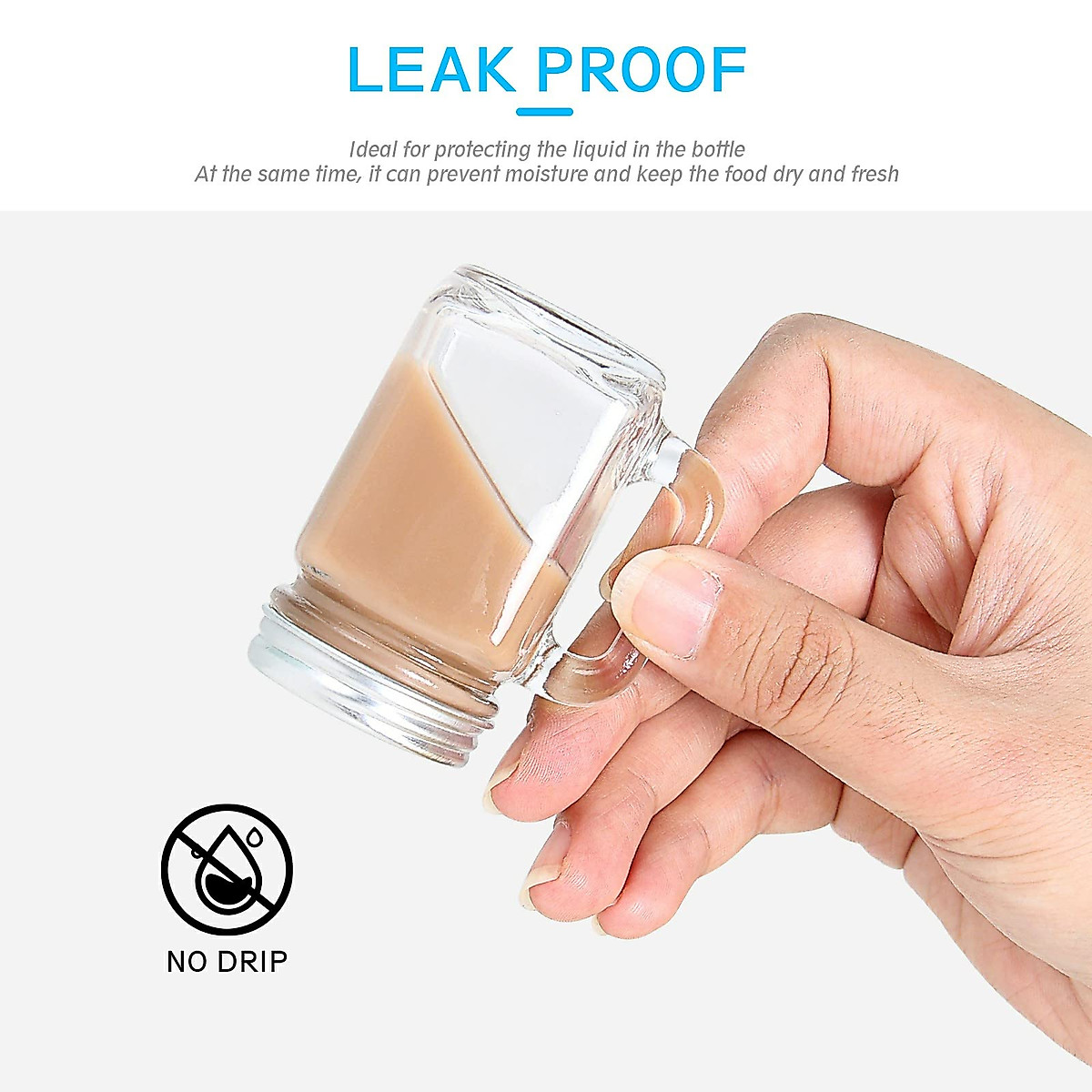 DESIYUE 1.5oz-30 Pack Mini Glass Mason Jars Set with Silver Lids & Handles, Small Favor Jars, Food Storage Containers for Weddings, Decoration, Parties, DIY, Spices, Holiday Crafts