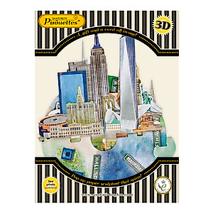 SANTORO Pirouette, 3D Pop Up Greeting Card, Birthday Card - New York City - For Him, For Her, Birthday, Thank You, Travel