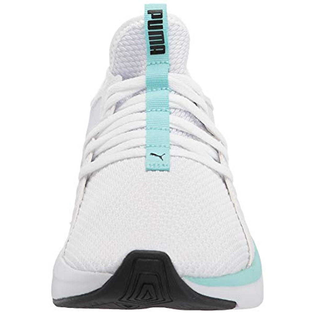 Puma Girls Softride Sophia Sneaker White-Island Paradise Black, 5 Big Kid