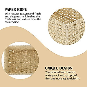 Woven Storage Basket Woven Storage Bins Rattan Storage Basket Baskets Square Storage Basket