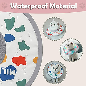 LOS ANDES Cat Recovery Collar, Adjustable Cat Protective Collar Alternative After Surgery, Protect Cat Neck Cones to Stop Licking Wound, Lightweight Elizabethan Collar for Kitten,Puppy