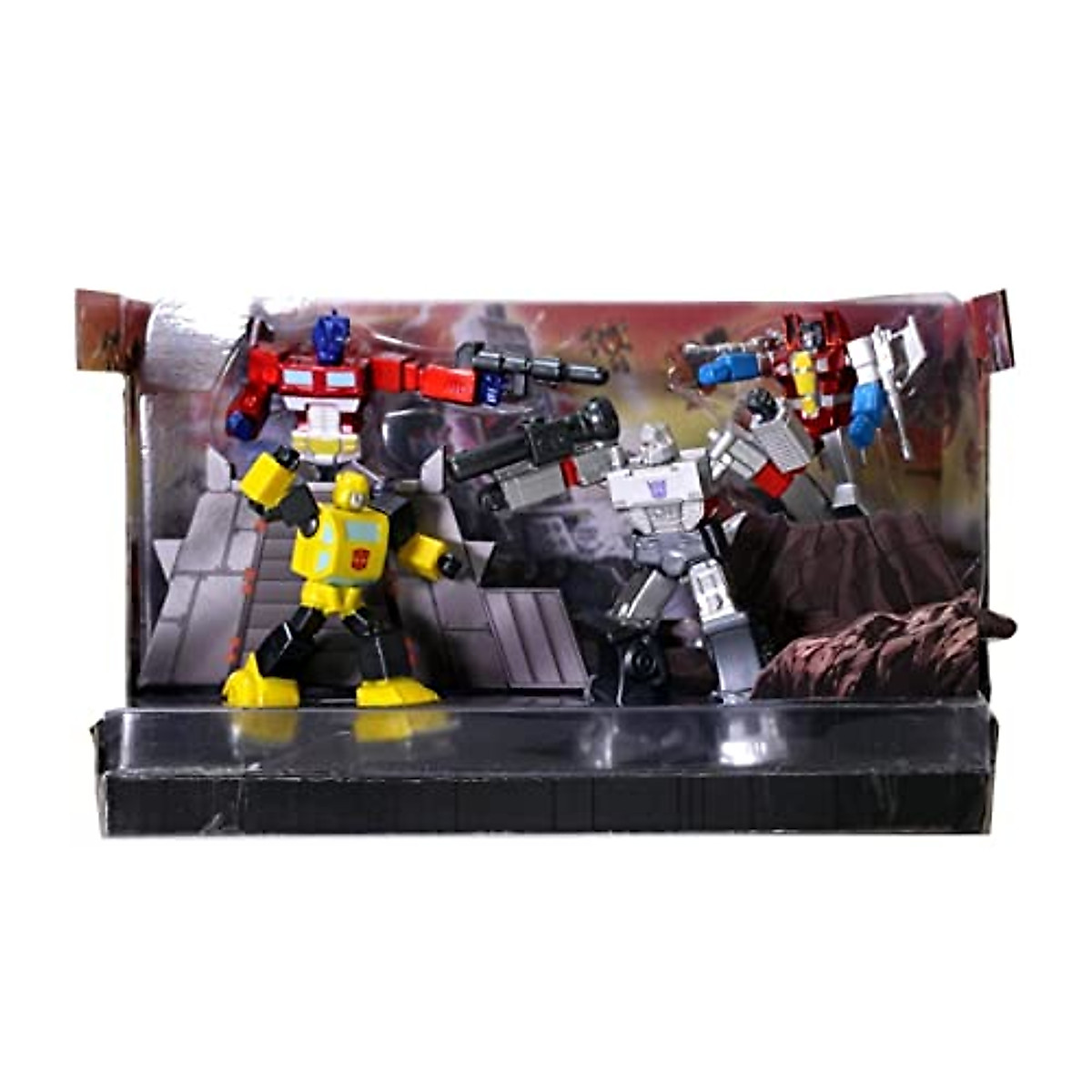 Jada Toys DC Comics Batman The Animated Series Diorama Scene 2.75" 4-Pack Die-cast Collectible Figurines, Toys for Kids and Adults