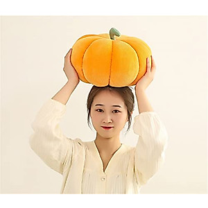 YILANLAN Cute Pumpkin Pillow Decorative Pillow Sofa Pillow Car Pillow Office Cushion (55 cm/21.7 inch, Orange)