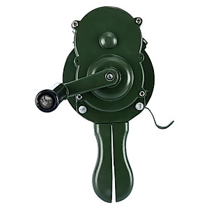 YaeGarden Loud 110±2dB Mount Metal Hand Crank Portable Metal Alarm/Siren